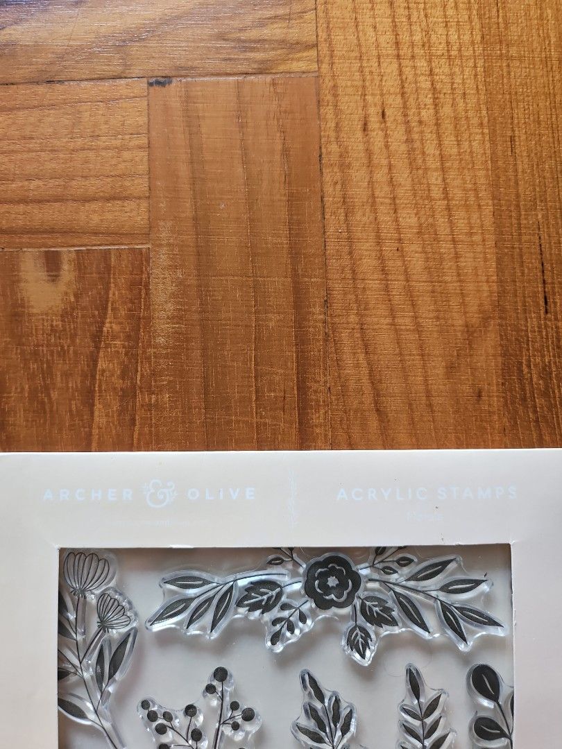 Archer & Olive Acrylic Stamps - Floral Design, Hobbies & Toys ...