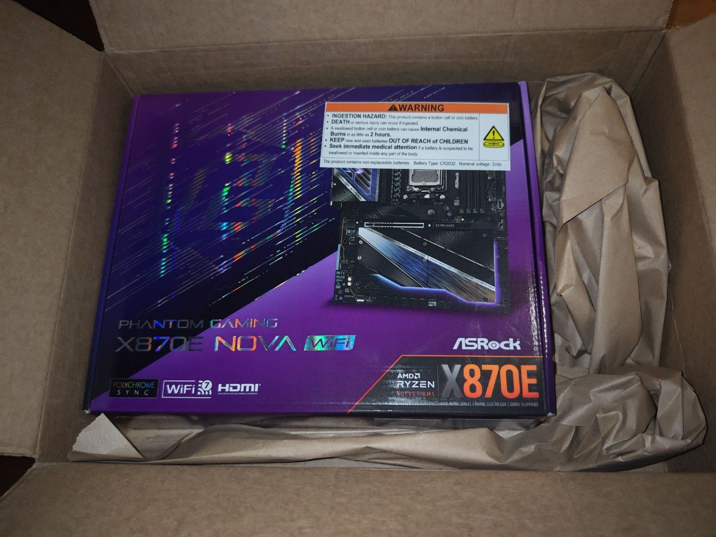 ASRock X870E Nova WiFi Motherboard, Computers & Tech, Parts ...