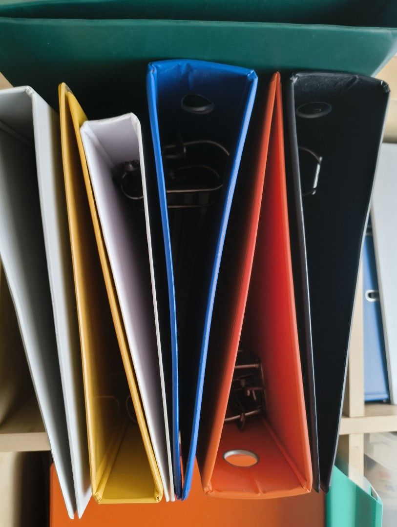 Assorted Color A4 Ring Files, Hobbies & Toys, Stationery & Craft ...