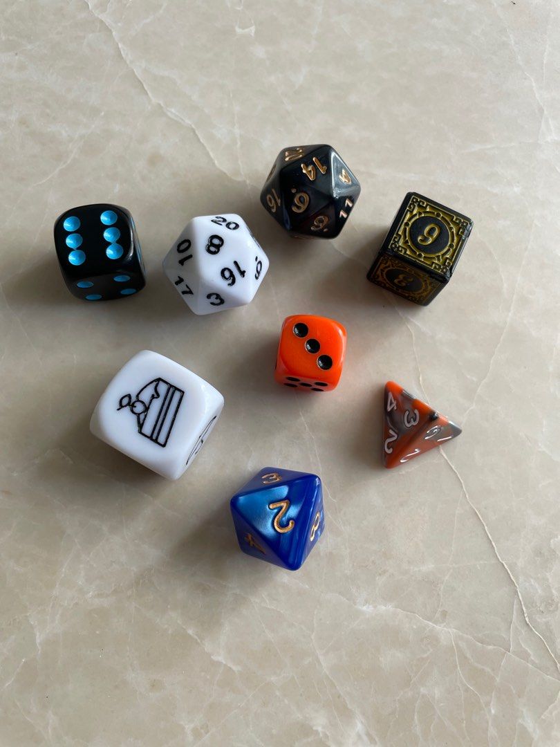 Assorted Dice Set, Hobbies & Toys, Toys & Games on Carousell