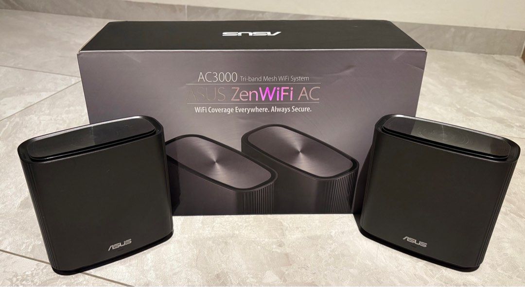 ASUS ZenWiFi AC AC3000 Tri-band Mesh WiFi System, Computers & Tech ...