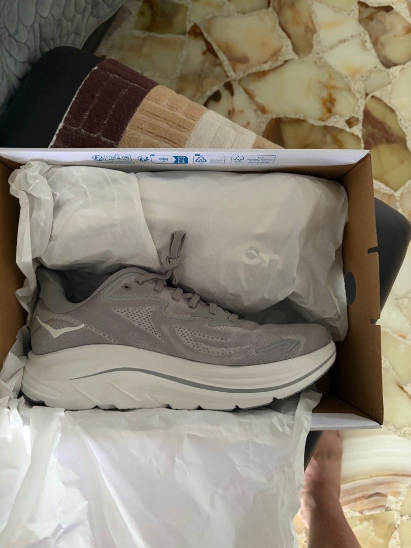 Authentic Brand New US11 Hoka Clifton 10 Running Shoes - Stellar Grey ...