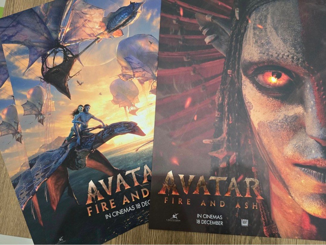 Avatar: Fire and Ash Movie Poster, Hobbies & Toys, Music & Media, CDs ...