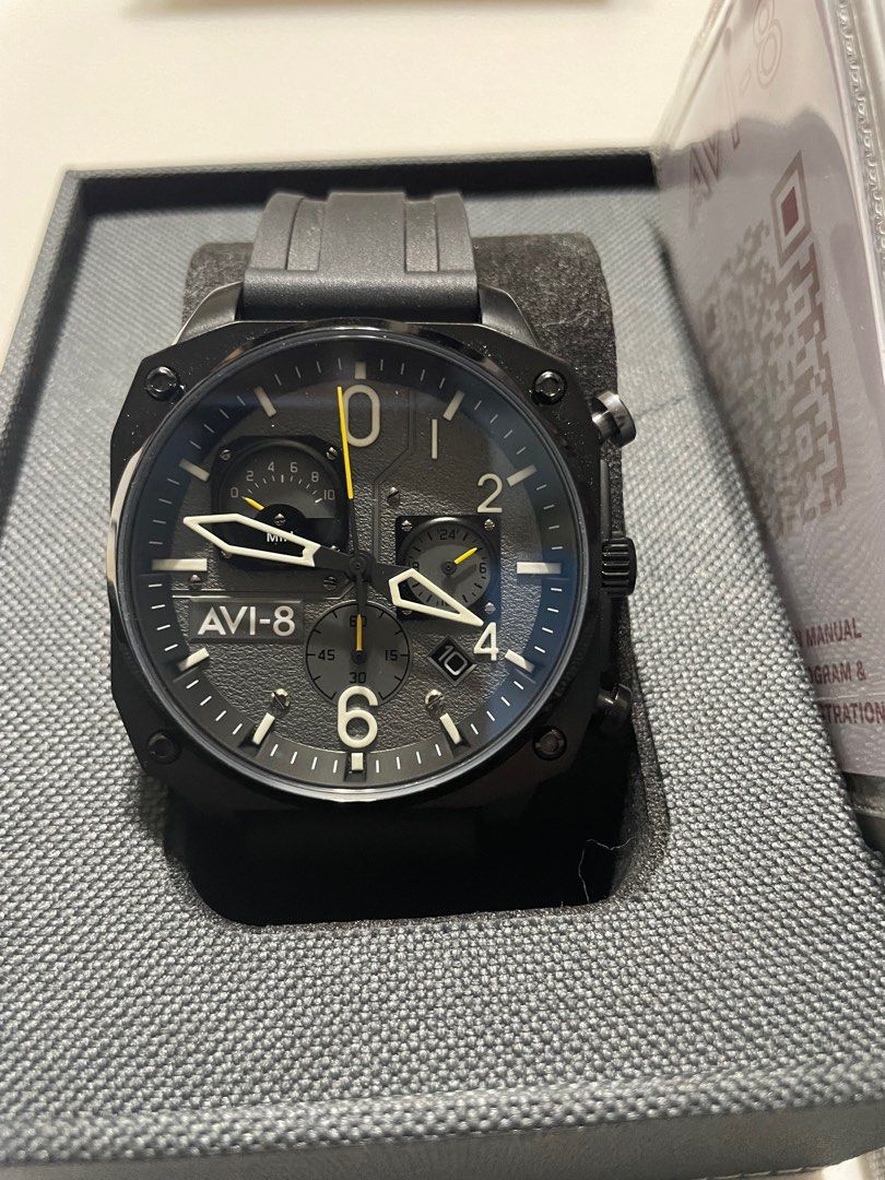 AVI-8 Hawker Hunter Retrograde Chronograph Watch, Men's Fashion ...