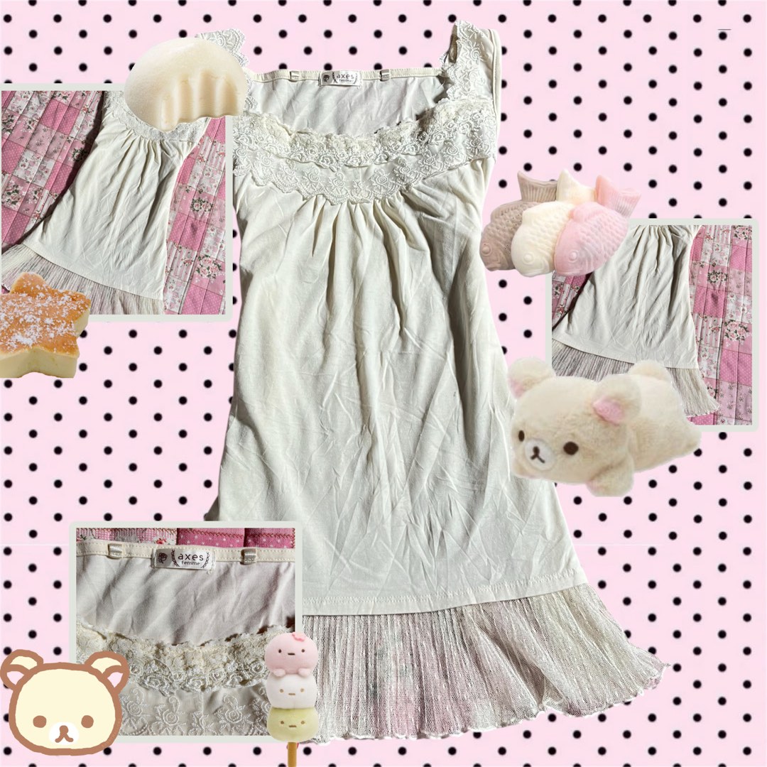 axes femme cami lace liz lisa himekaji gyaru dolette babydoll axes ...