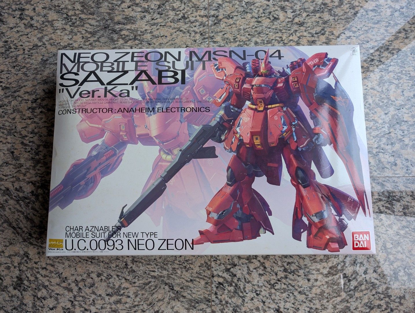 Bandai MG 1/100 MSN-04 Sazabi ver.ka, Hobbies & Toys, Toys & Games on ...