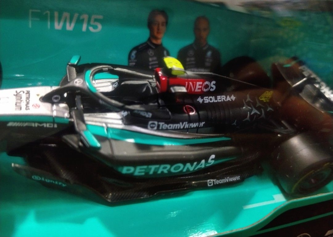 Bburago Mercedes-AMG F1 W15 E Performance, Hobbies & Toys, Toys & Games ...