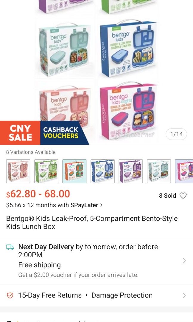 Bentgo lunch box, Furniture & Home Living, Kitchenware & Tableware ...