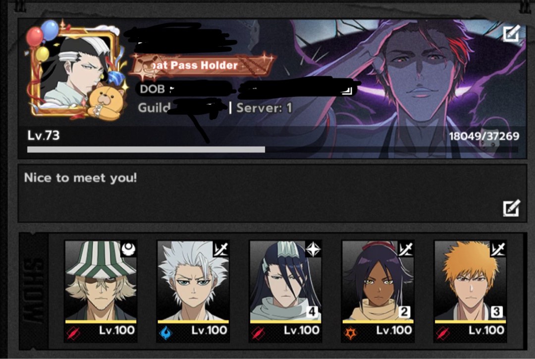 Bleach: Soul Resonance Account - Level 73, SSR Characters, Video Gaming ...