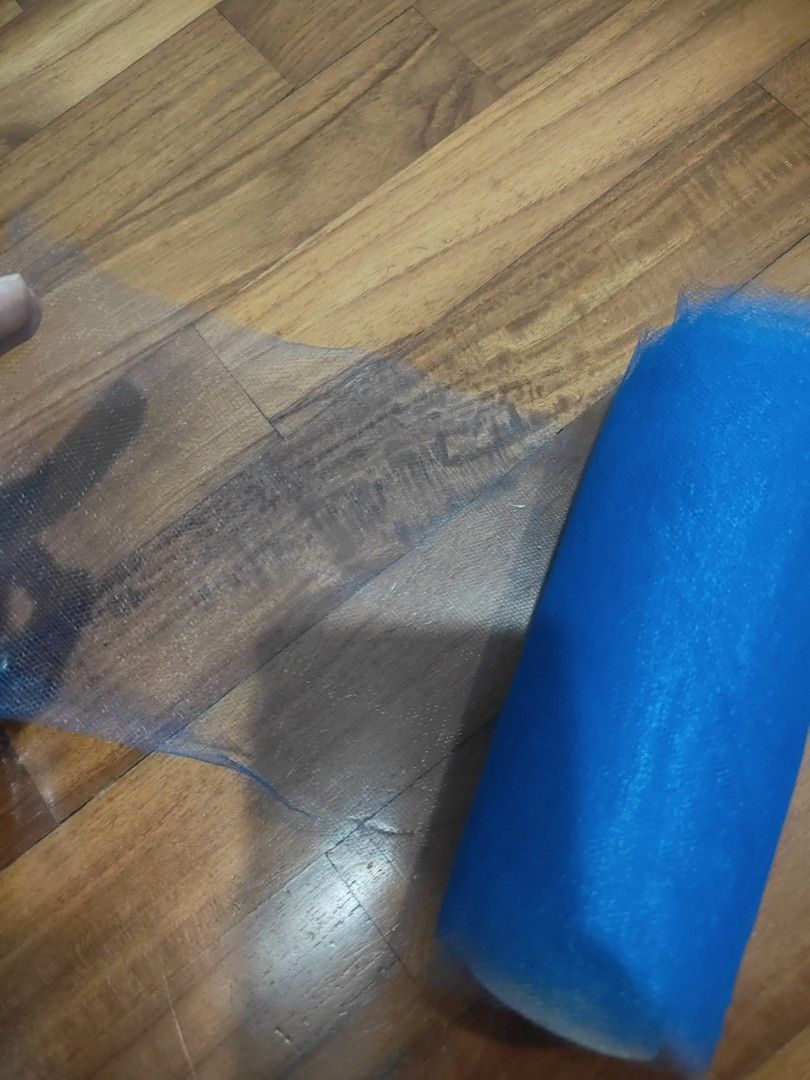 Blue Tulle Cloth Roll, Hobbies & Toys, Stationery & Craft, Craft ...