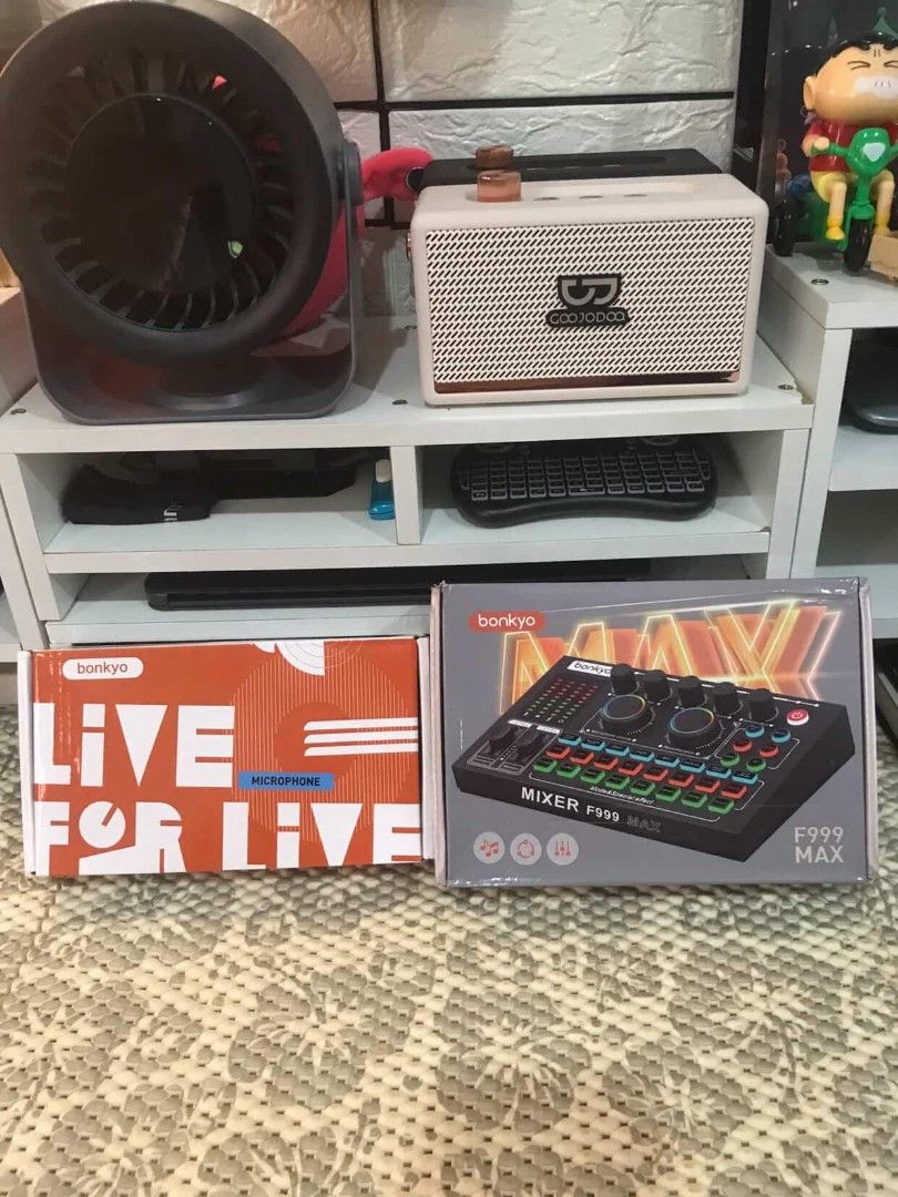 Bonkyo F999 MAX Sound Card + M999 Microphone, Audio, Microphones on ...