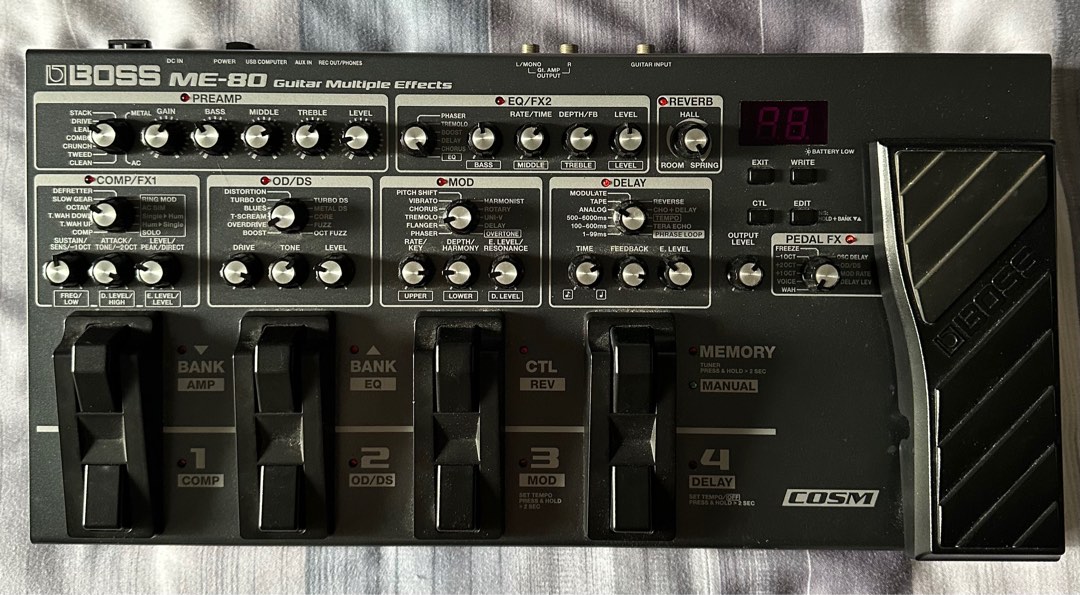Boss ME-80 Guitar Multiple Effects Pedal, Hobbies & Toys, Music & Media ...