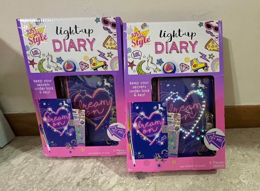 Brand new BN just my style light up diary journal, Hobbies & Toys, Toys ...