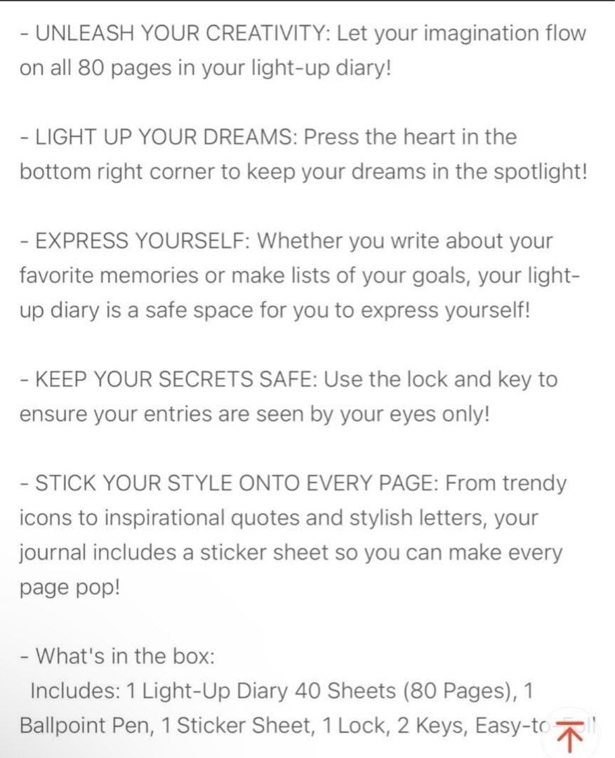 Brand new BN just my style light up diary journal, Hobbies & Toys, Toys ...