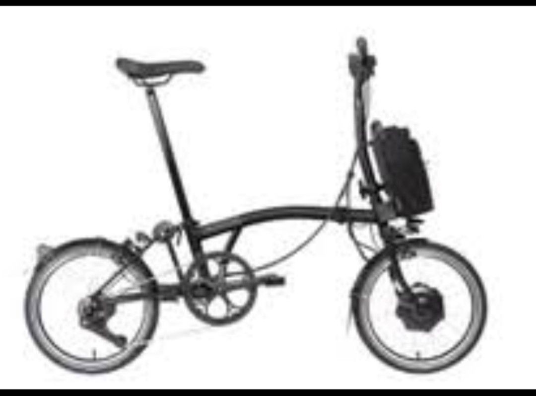 Brompton Electric Folding Bike - Black, Sports Equipment, Bicycles ...
