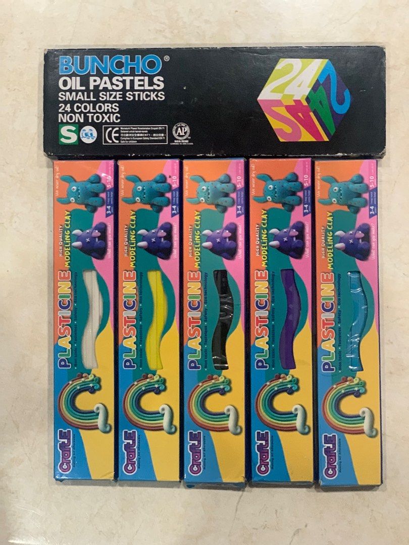 Buncho Oil Pastels & Plasticine Modeling Clay, Hobbies & Toys ...
