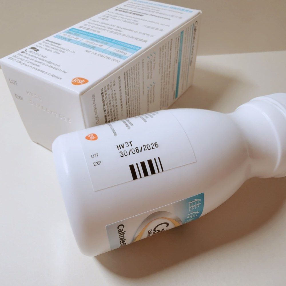 $80/1樽 佳存純鈣片600毫克 (60粒裝) 健康補充劑 🌟GSK 原裝正貨🌟Caltrate 600 Tab Calcium ...