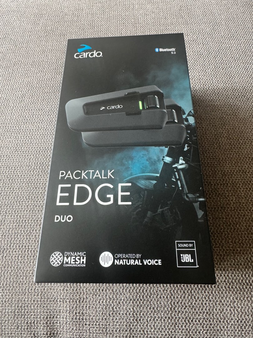 Cardo Packtalk Edge Single, Motorcycles, Motorcycle Accessories on ...