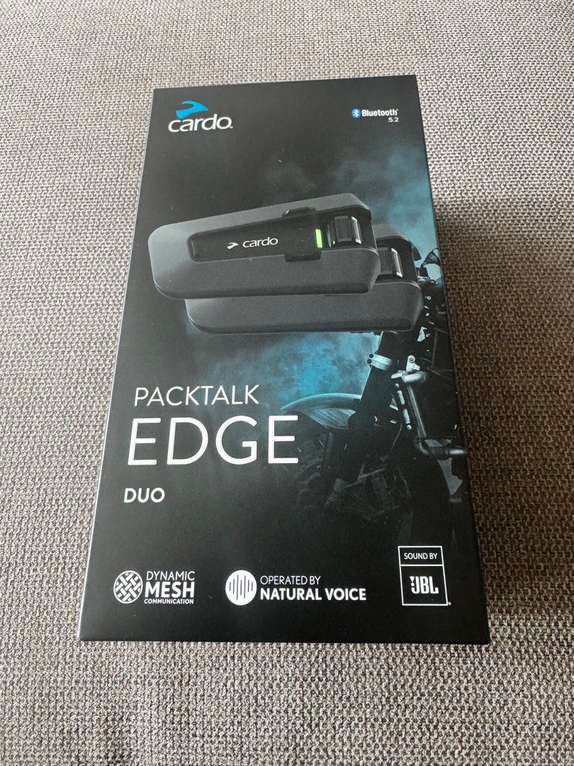 Cardo Packtalk Edge Single, Motorcycles, Motorcycle Accessories on ...