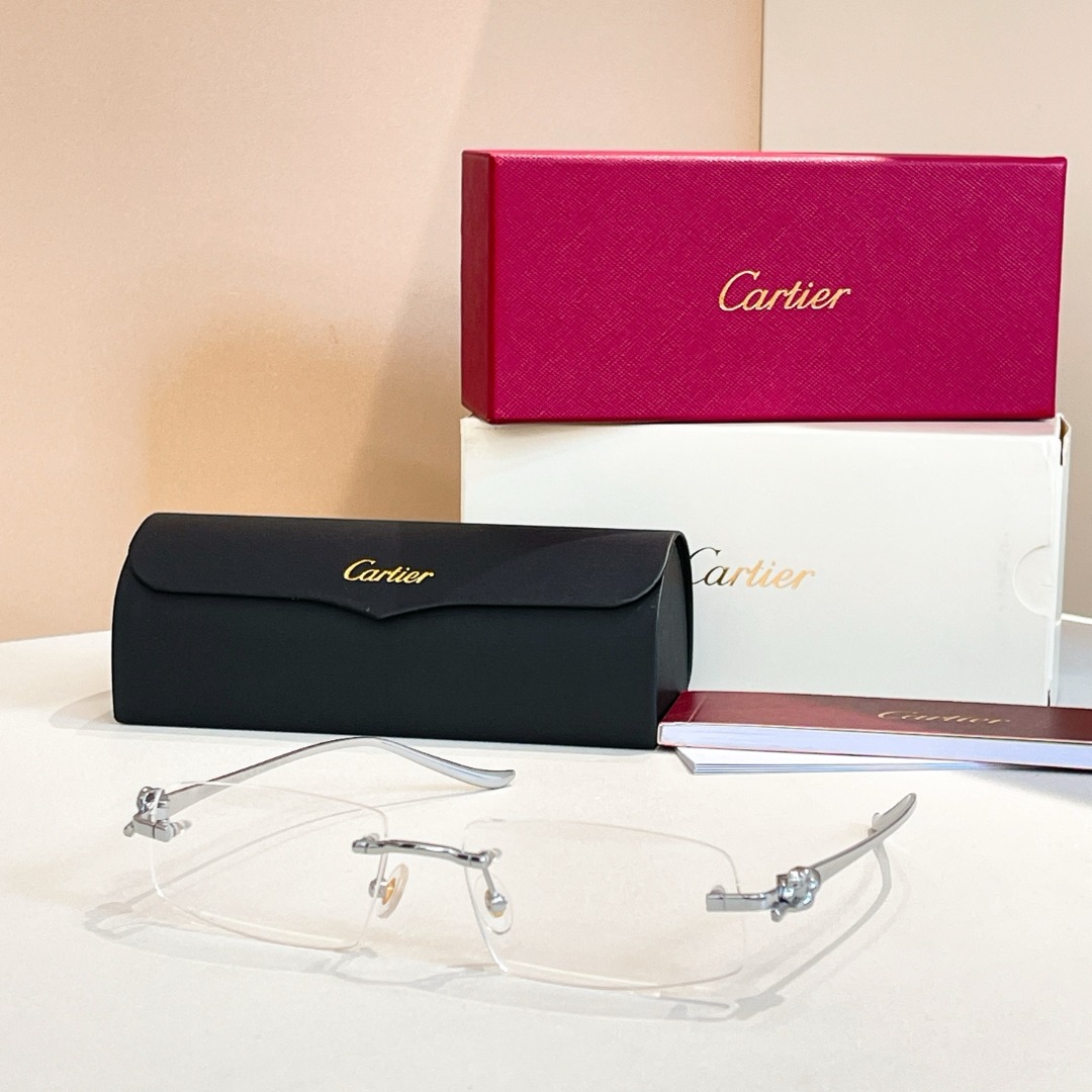 Cartier CT0505S, featuring leopard head pattern temple arms, high ...
