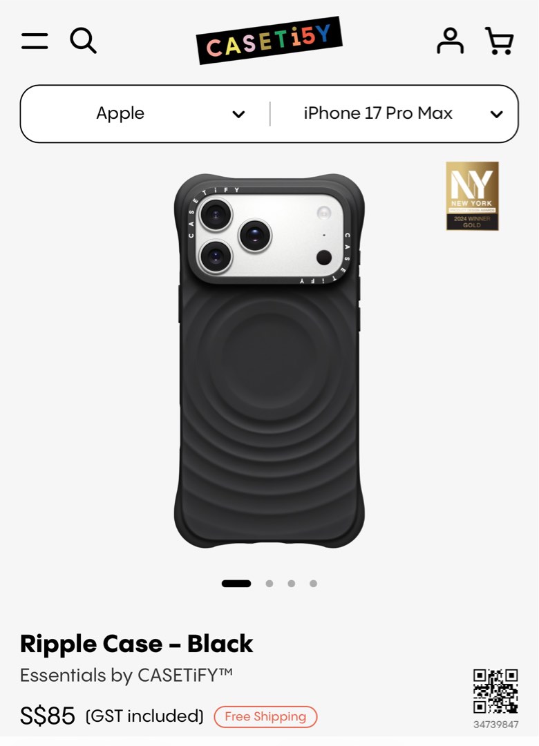 Casetify ripple iPhone 17 pro max, Mobile Phones & Gadgets, Mobile ...