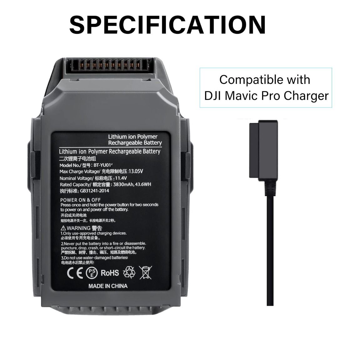 CDC Voucher for DJI Mavic Pro Drone Battery(Gen 1), Photography, Drones ...
