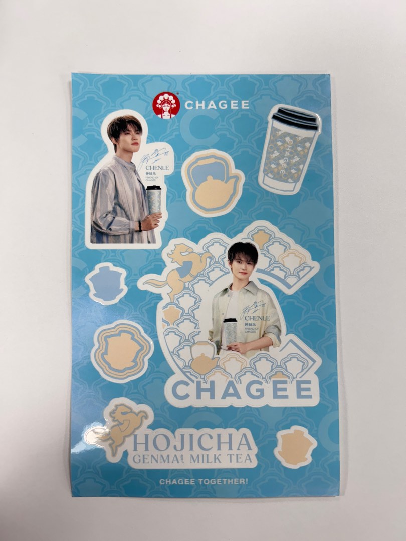 CHAGEE Hojicha Genmai Milk Tea Sticker Sheet, Hobbies & Toys ...