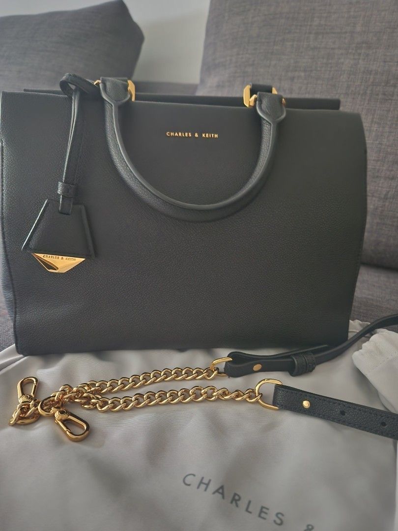 charles & keith Black Handbag, Women's Fashion, Bags & Wallets, Cross ...