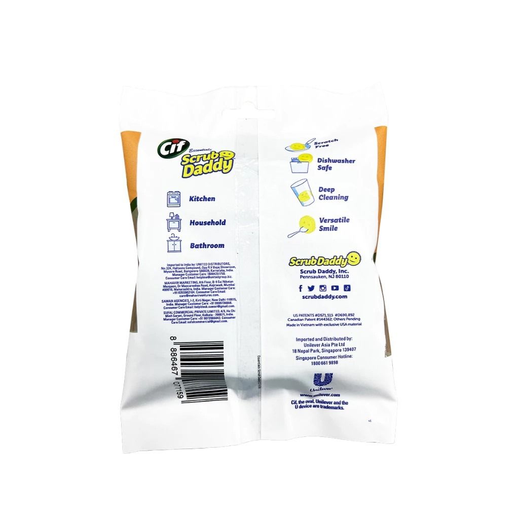 Cif Scrub Daddy Kitchen Sponge, Essential Sponge, Furniture & Home ...