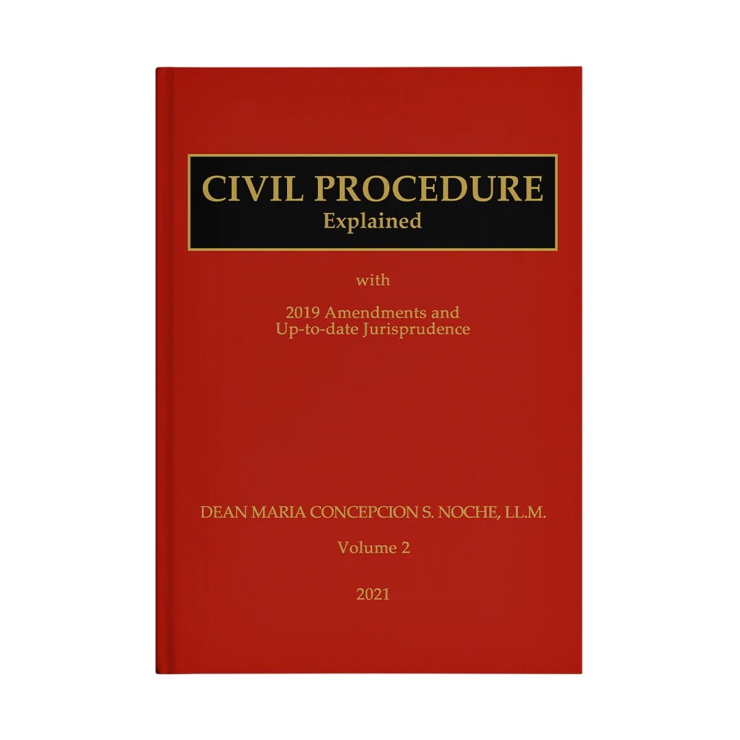 Civil Procedure Explained Volume 2 2021 Dean Maria Concepcion Noche ...