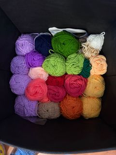 Yarn Bundle - Red and Grey, Hobbies & Toys, Stationery & Craft, Craft ...