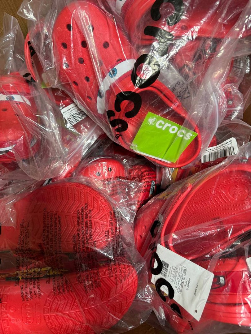 Crocs Lightning McQueen Clogs, Men's Fashion, Footwear, Flipflops and ...