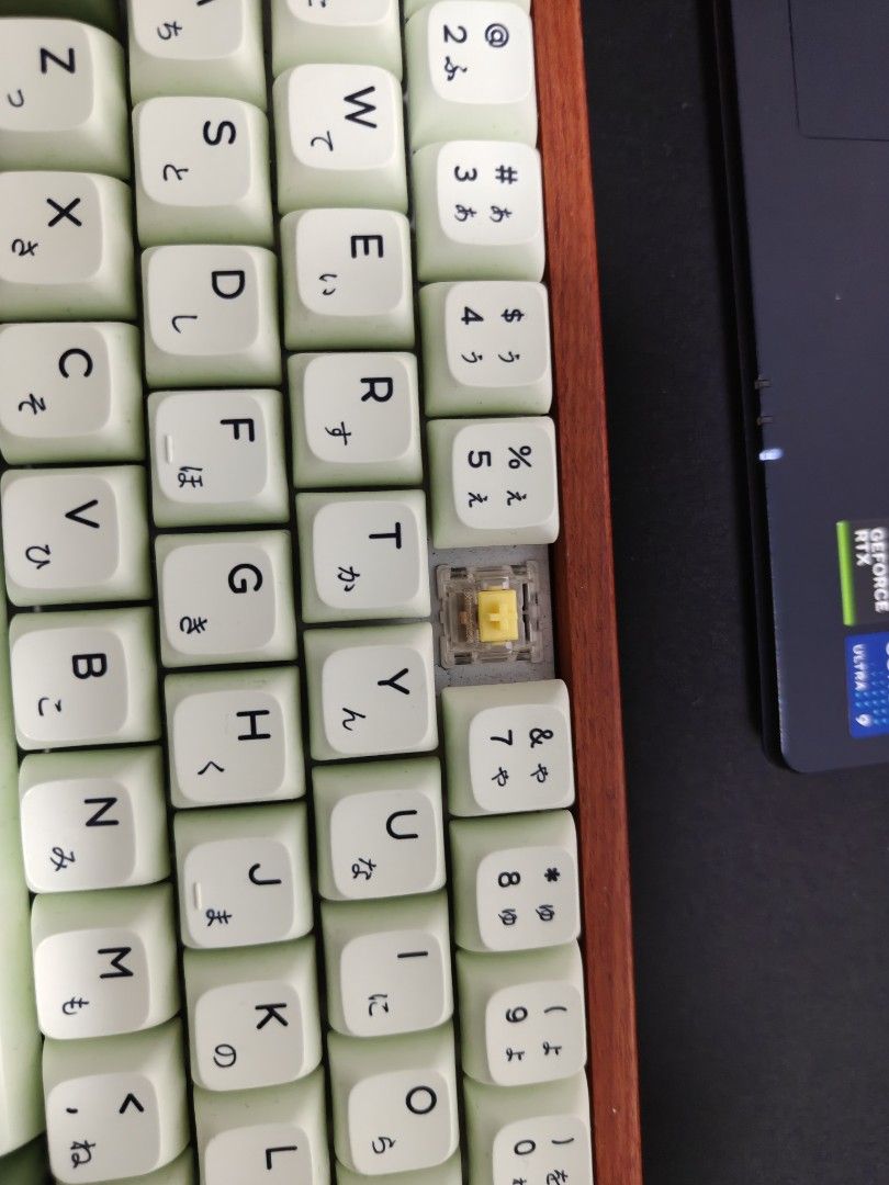 Custom wood mechanical keyboard Gateron Yellow Lubed, Computers & Tech ...