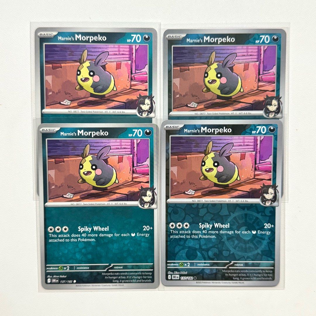 cute janks! Marnie's Morpeko SV10: Destined Rivals 137/182- (Reverse ...