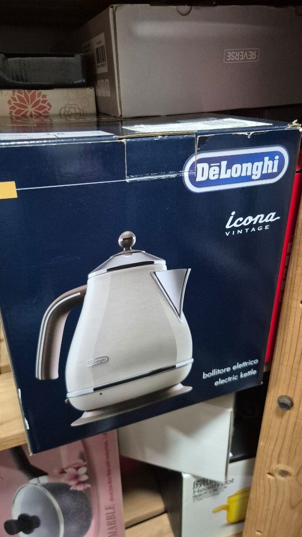 DeLonghi Icona Vintage Electric Kettle, TV & Home Appliances, Kitchen ...