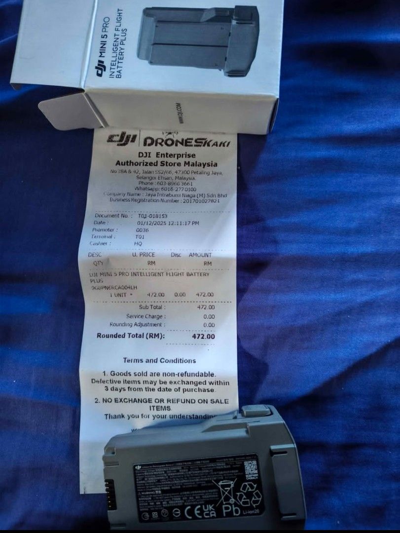 DJI Mini 5 Pro Intelligent Flight Battery Plus, Photography, Drones on ...