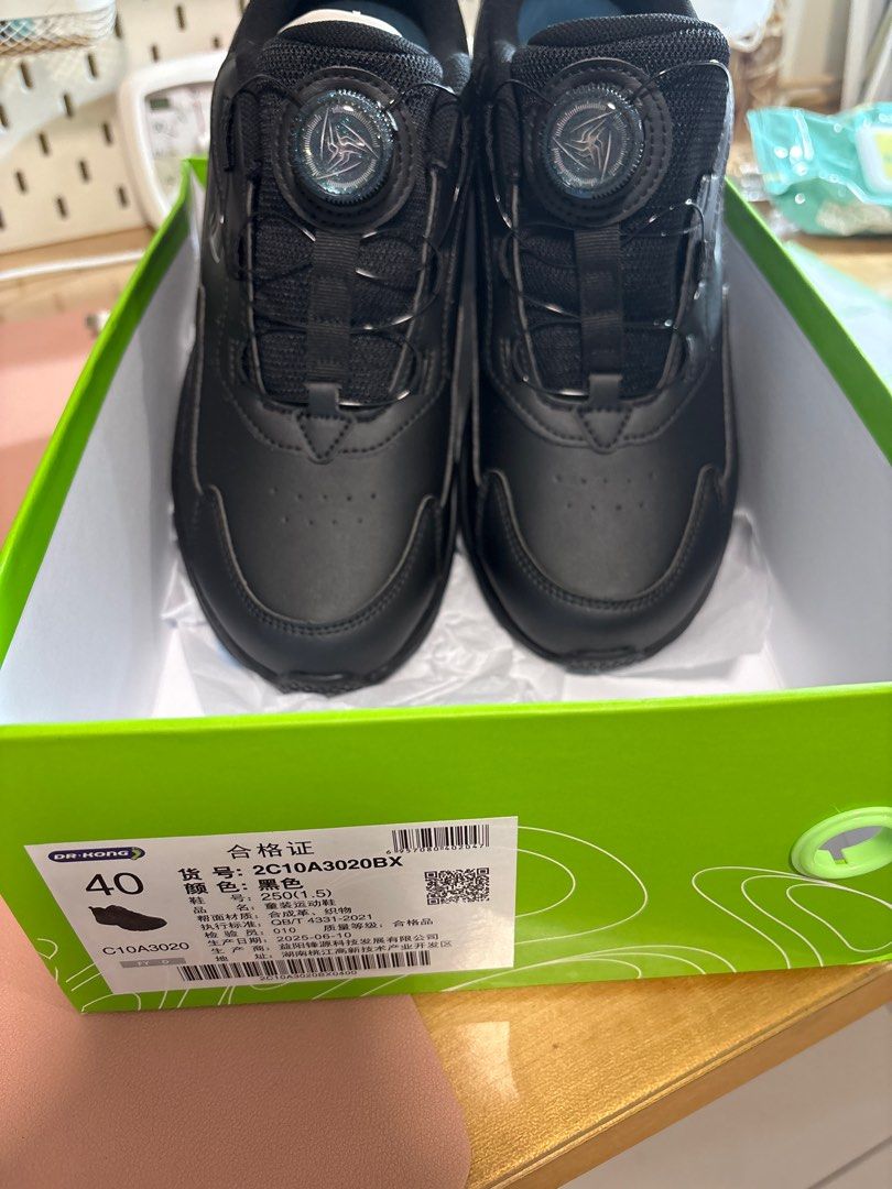 Dr Kong Black Shoes Size 40, Men's Fashion, Footwear, Casual shoes on ...