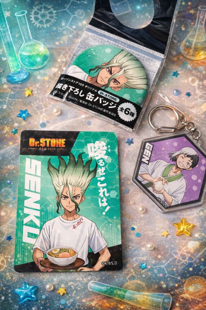 Dr. STONE Official Merch Set (Senku & Gen) Authentic Dr. STONE merch ...