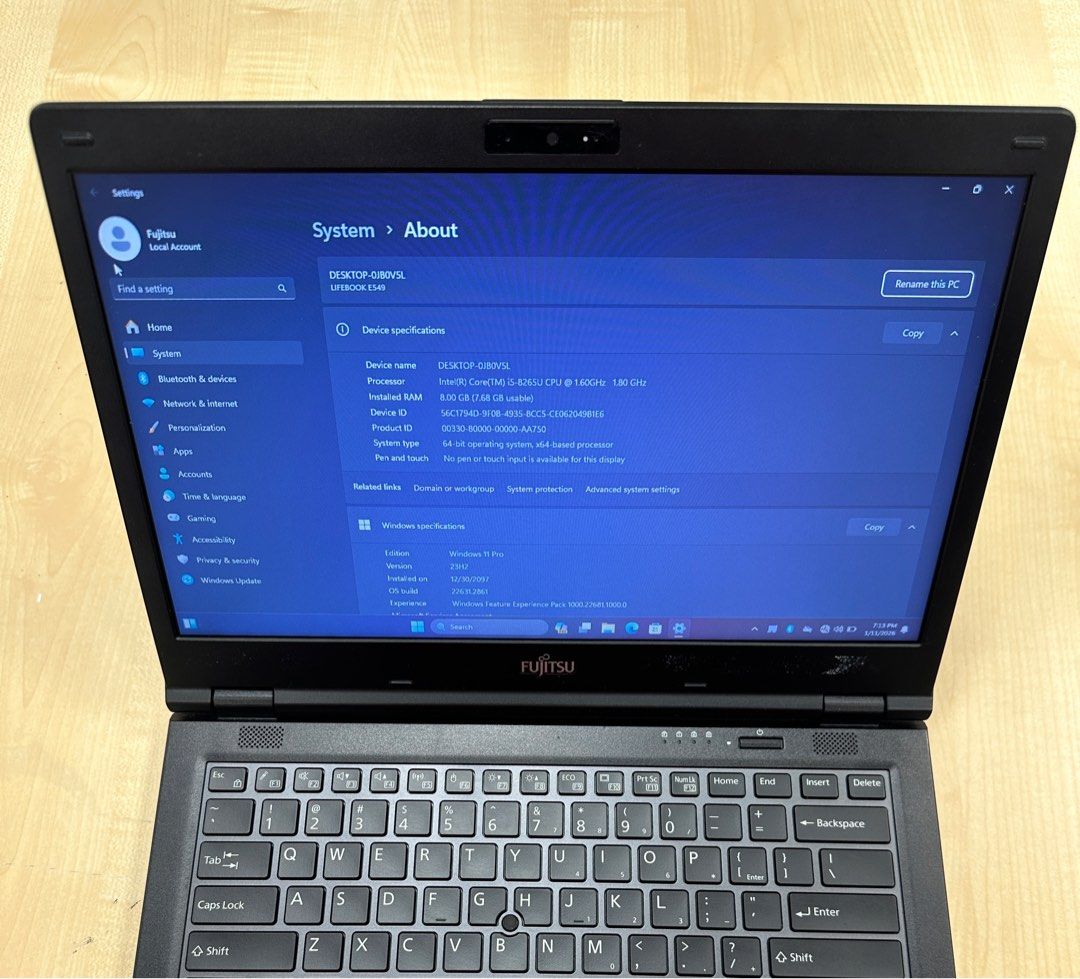 Durable Student Laptop | Fujitsu Lifebook E549 | Intel i5-8th Gen | 8GB ...