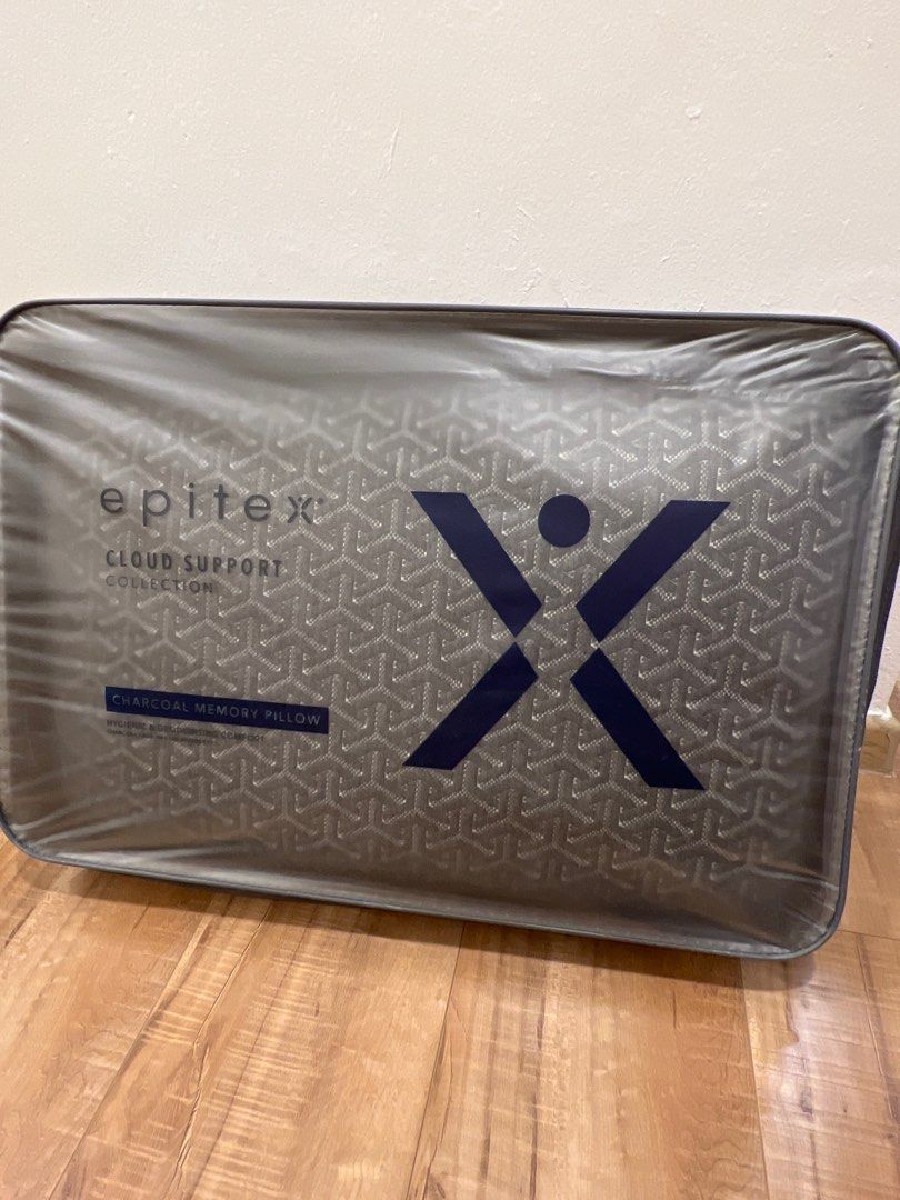(1+1) Epitex Cloud Support Charcoal Memory Pillow + IKEA Bolster ...