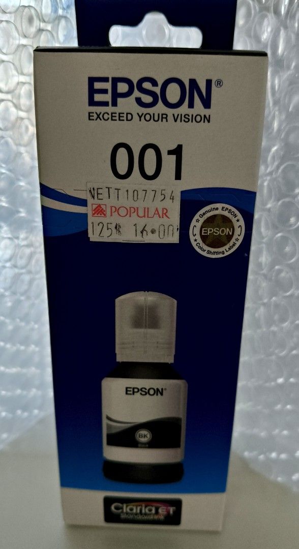 Epson 001 Black Ink Bottle, Computers & Tech, Printers, Scanners ...