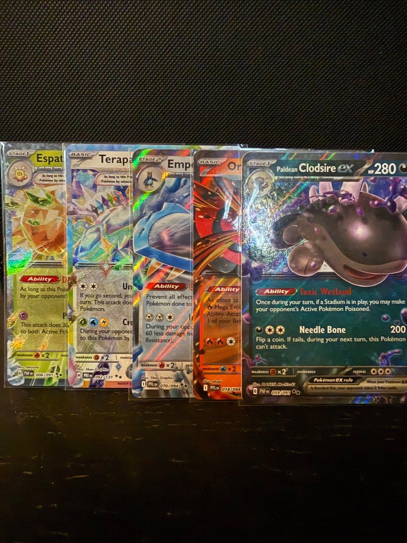 Espathra, Terrapagos, Empoleon, Espathra, Clodsire EX, Hobbies & Toys ...