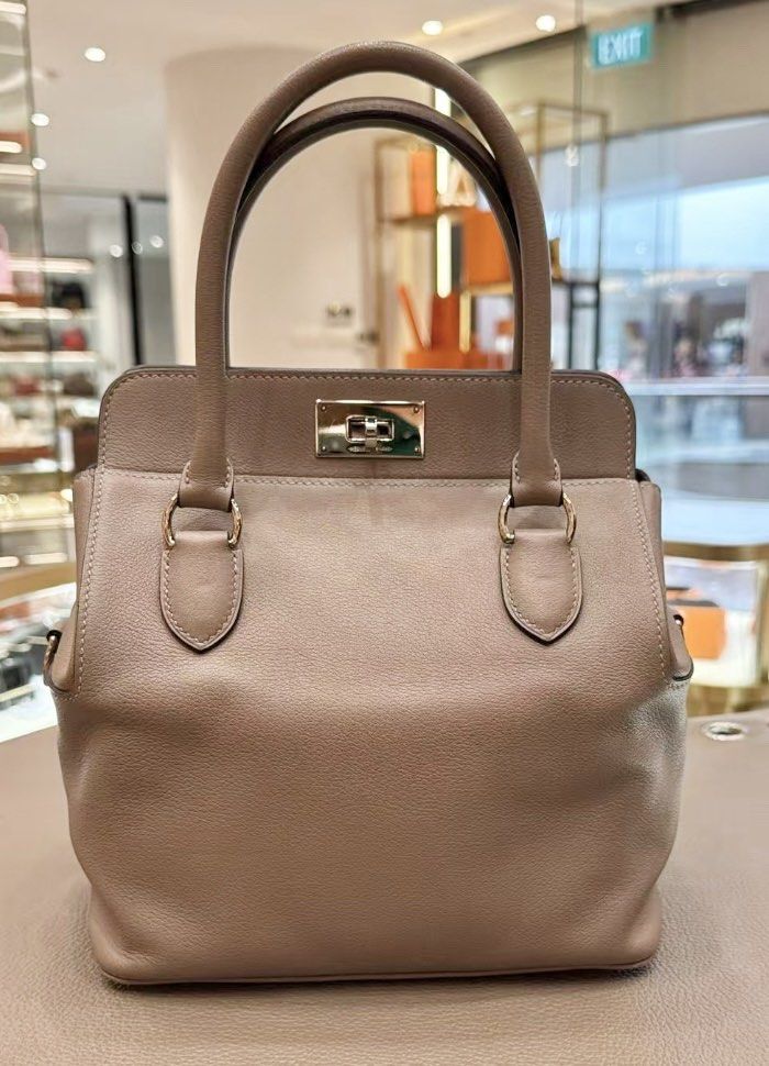 Excellent Hermes Toolbox 20 Grey Bag, Luxury, Bags & Wallets on Carousell