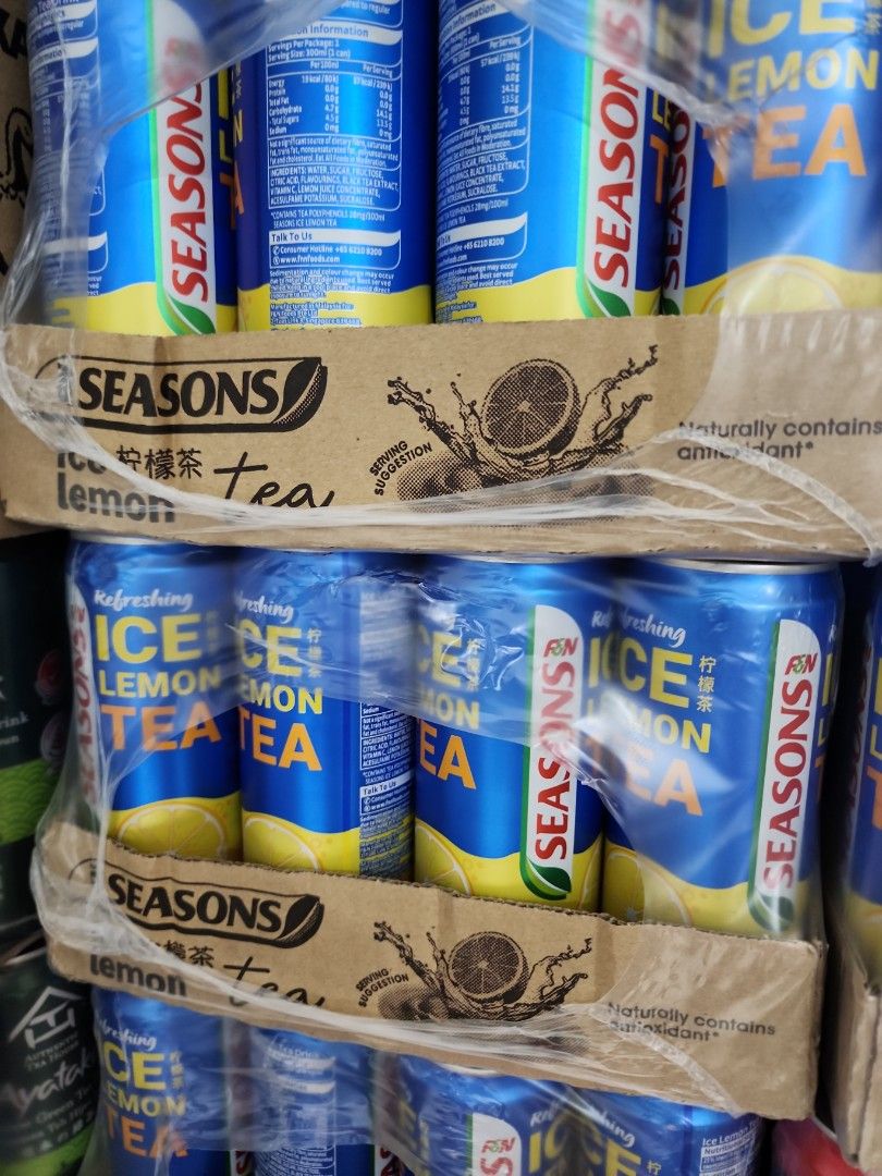 F&N Seasons Ice Lemon Tea, Food & Drinks, Beverages on Carousell