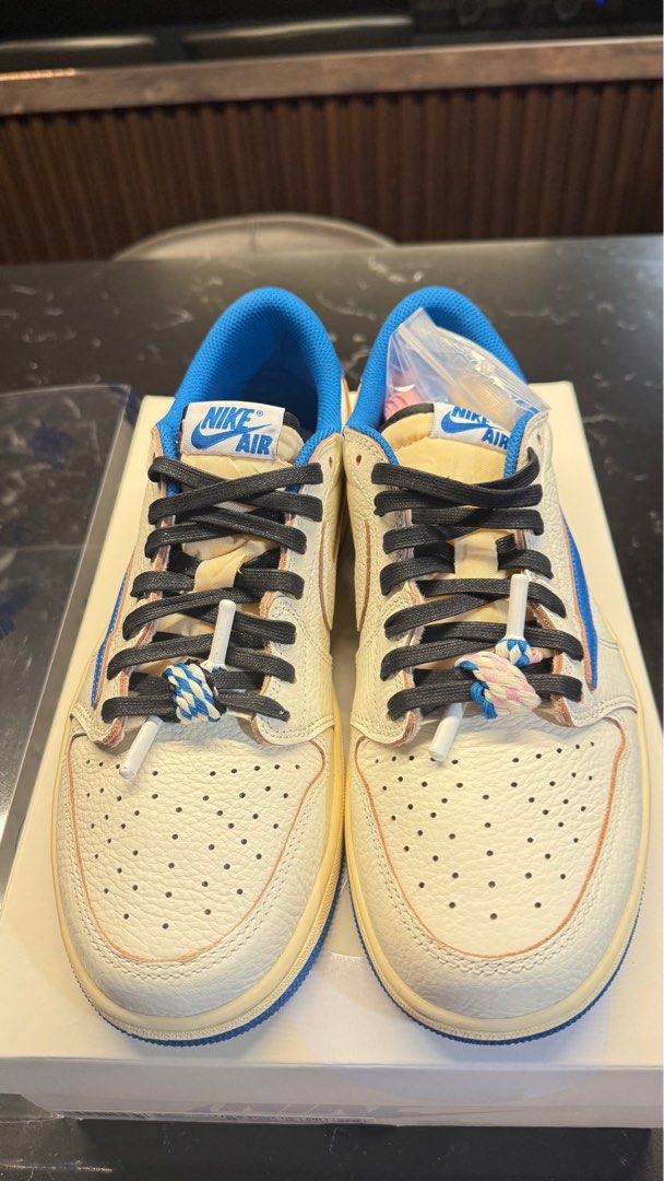 Fragment Design x Travis Scott x Air Jordan Air 1 Retro Low OG SP 'Sail ...