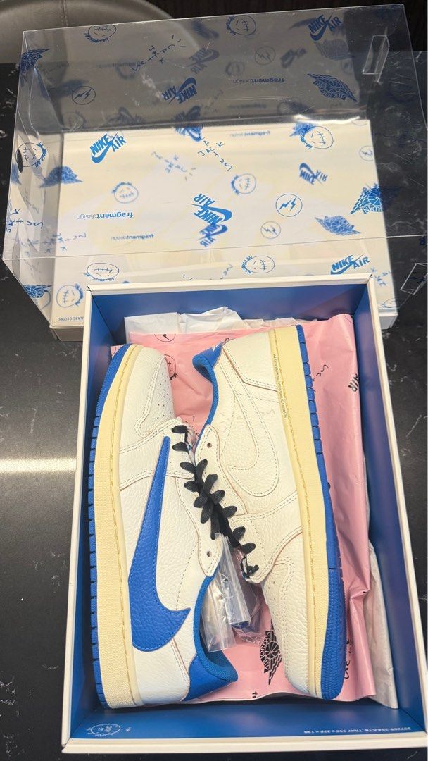 Fragment Design x Travis Scott x Air Jordan Air 1 Retro Low OG SP 'Sail ...