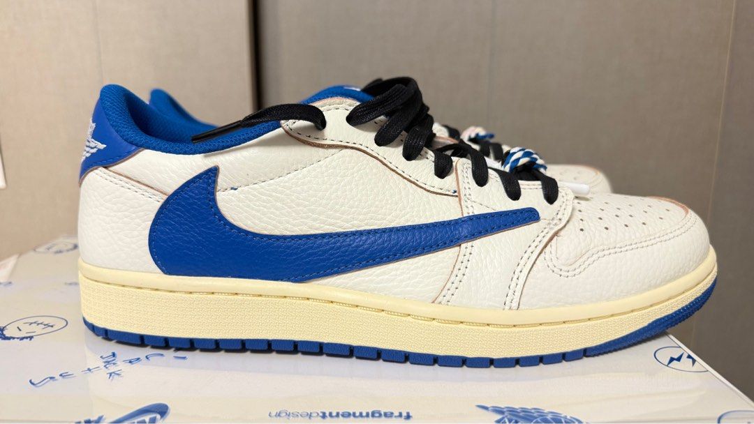 Fragment Design x Travis Scott x Air Jordan Air 1 Retro Low OG SP 'Sail ...