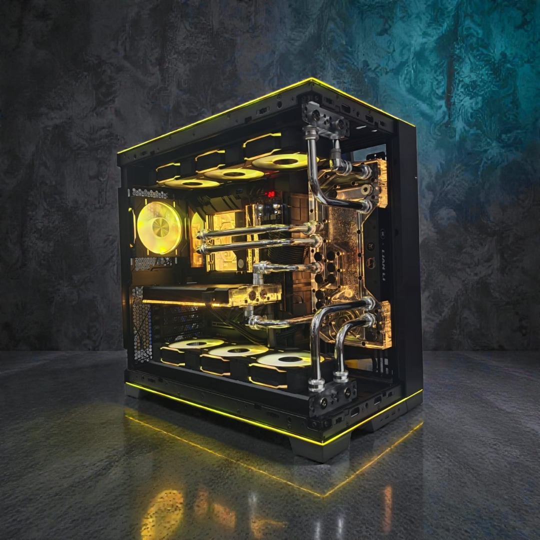 🌟Full ROG Strix Custom Open loop copper tube Ryzen 7 9800X3D ROG Strix ...