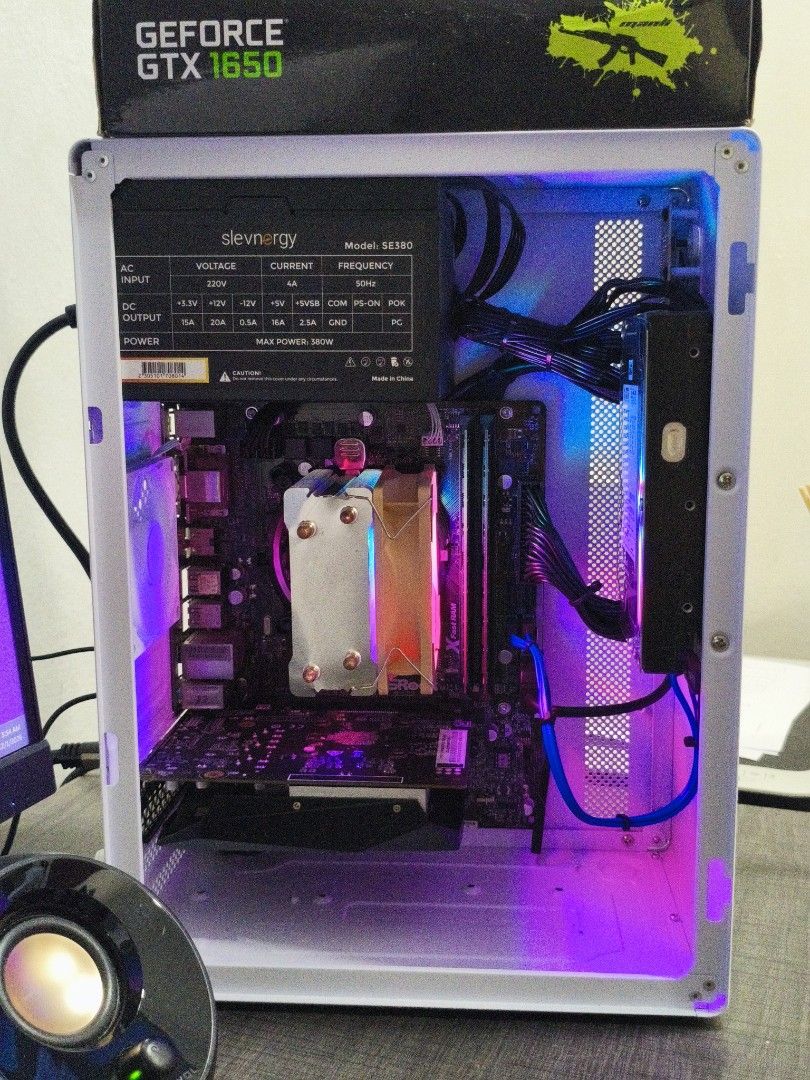 Full Set Budget Gaming PC GTX 1650 | 75Hz Monitor | Logitech + Creative ...