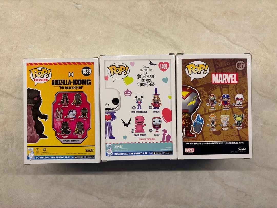 Funko Pop! Vinyl Figures - Godzilla, Jack Skellington, Iron Hammer ...